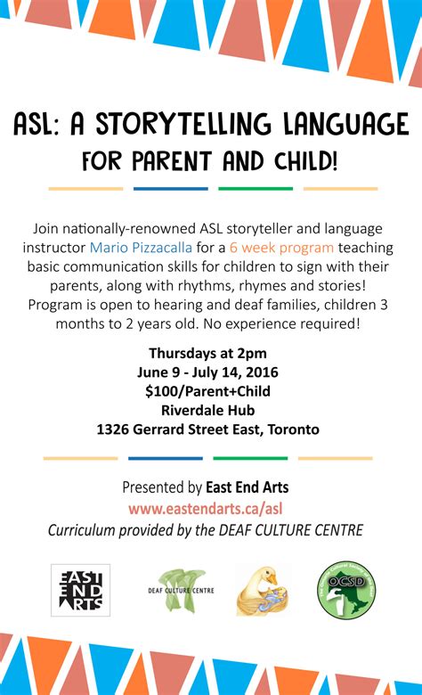 Asl A Storytelling Language East End Arts