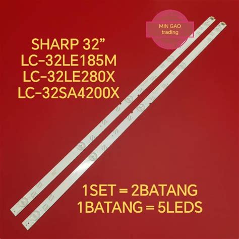 Sharp Lc 32le185m Lc 32le280m Lc 32sa4200x Led Tv Backlight Lampu Tv Shopee Malaysia