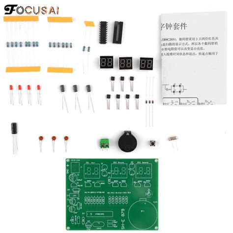 Focusai Soldering Project Clock 6 Bit Digital Clock Soldering Kit Diy