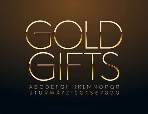 Premium Vector Chic Sign Gold T Golden Slim Font Luxury Alphabet