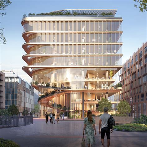 Unstudio Diseña Edificio Híbrido En Luxemburgo Ocupando Acero 100