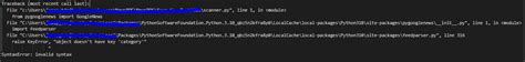 Package Errors Issue Kotartemiy Pygooglenews Github
