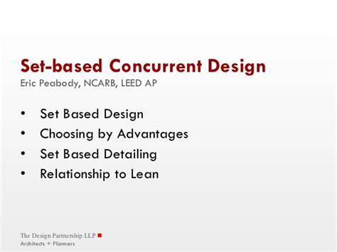 set based concurrent desgin