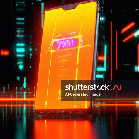 300dpi Cyberpunk Inspired Smartphone Holographic Ui Dominant Ai