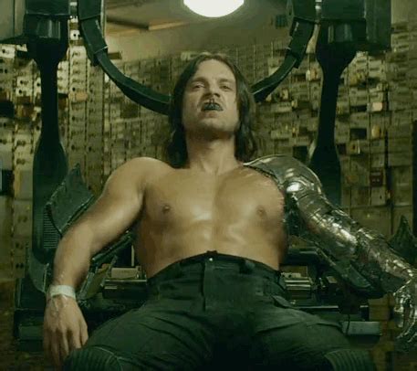 Sebastian Stan Shirtless Winter Soldier
