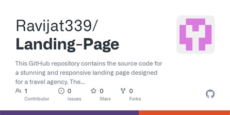 GitHub Ravijat Landing Page This GitHub Repository Contains The Source Code For A Stunning