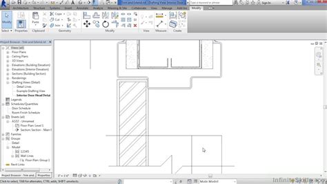 Revit Tutorial 1806 Trim And Extend Youtube