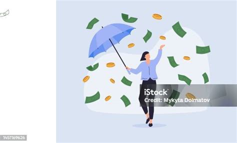 수동 소득 그림 세트입니다 재정적 자유와 독립을 즐기는 캐릭터 성공적으로 부채가 없습니다 가계에 대한 스톡 벡터 아트 및 기타