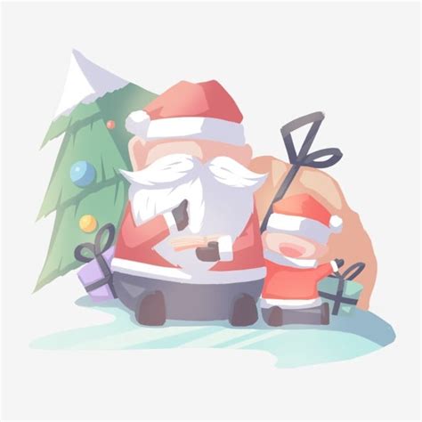 聖誕節 聖誕快樂 人物 簡約 聖誕樹 贈予 包素材圖案，psd和png圖片免費下載