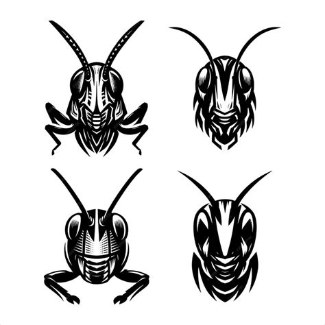Premium Vector Grasshopper Face Svg Bundle