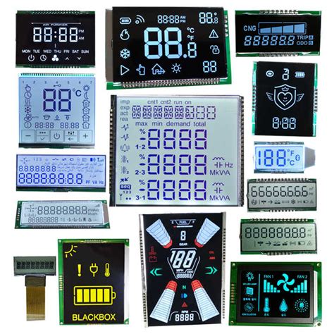 Factory Cheap Monochrome Lcd Module Custom Segment Lcd Display With Tn Htn Stn Fstn Va