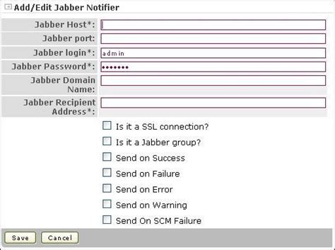 Apache Continuum Jabber Notification