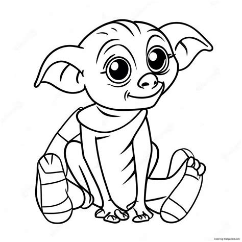Dobby With Socks Coloring Page 41774 33008