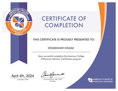 American College Of Physician Advisors Certification [acpa C] Cdi Um