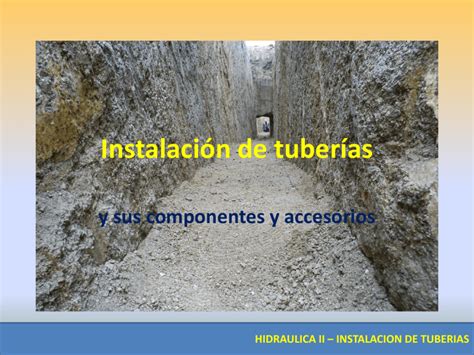 Instalación de Tuberías Componentes y Accesorios Hidráulicos