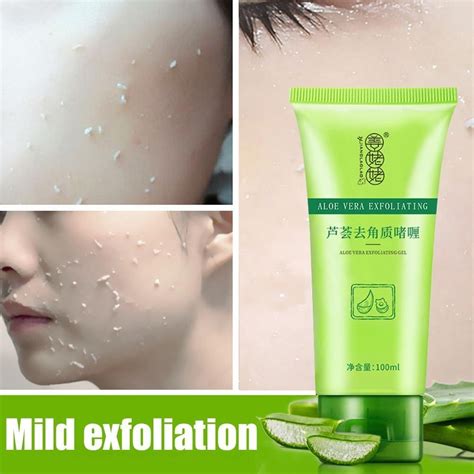 Face Exfoliating Gel Aloe Vera Facial Exfoliating Scrub Cleanses