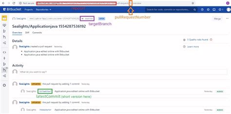 identifying the required pull request parameters from the scm or ci