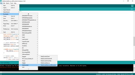 Arduino Er Nodemcuesp8266 Implement Websocketsserver To Control Rgb Led