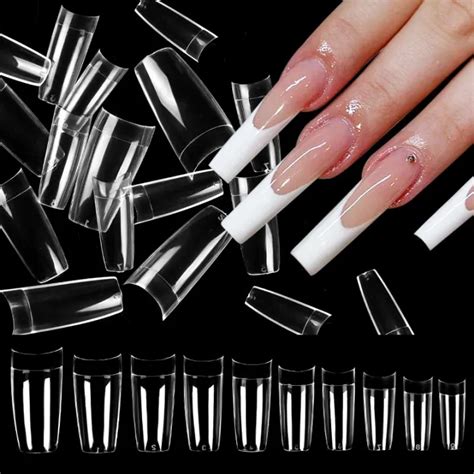 Ur Sugar 500pcs Bag False Nail Tips Fake Clear Natural Full Half Cover
