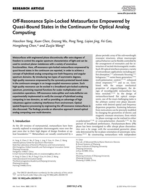 Off‐resonance Spin‐locked Metasurfaces Empowered By Quasi‐bound States In The Continuum For