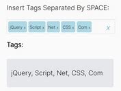 Tags Input With Character Tag Counter Using JQuery Free JQuery Plugins