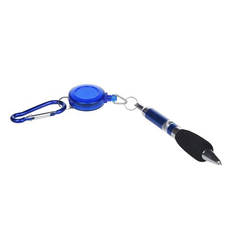 Buy Blue Retractable Badge Reel Pen Belt Clip