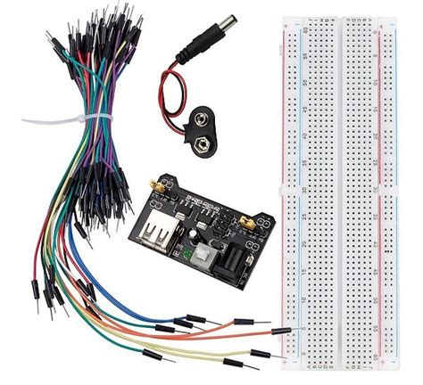 kit prototipagem protoboard intermediário para arduino sc kpi830
