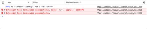 Extension Host Terminated Unexpectedly With Sigpipe · Issue 1845