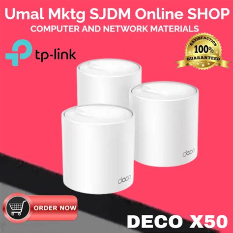 TP-LINK Deco X50 (3-Pack) AX3000 Whole Home Mesh WiFi 6 Unit | Lazada PH