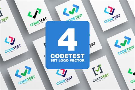 Set Of Code Tester Logo Template Branding And Logo Templates ~ Creative Market