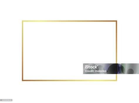 Ilustración De Borde De Marco Dorado Vector Dorado Elemento Cuadrado De