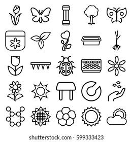 Spring Icons Set 25 Editable Outline vector de stock libre de regalías 793665451 Shutterstock