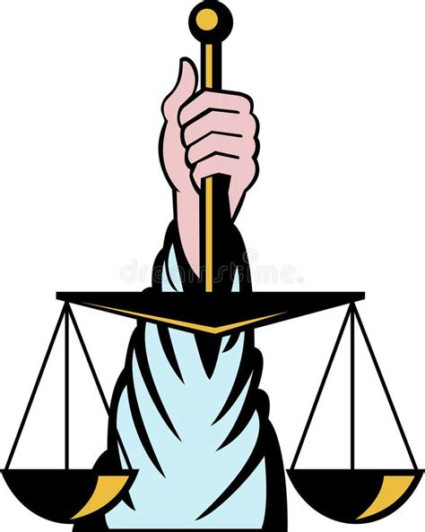 Hand Holding Scales Of Justice Illustration Of A Hand Holding Scales