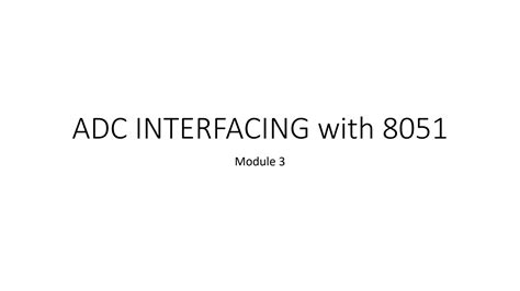 SOLUTION Cam Module 3 Adc Interfacing With 8051 Studypool