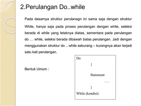 PERULANGAN LOOPING PADA PEMROGRAMAN KOMPUTER PPT