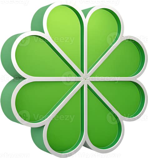 Modern Four Leaf Clover Clipart For Innovative Design Projects