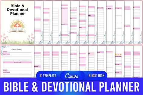 Bible Devotional Planner Canva Graphic By Designmela01 Creative Fabrica