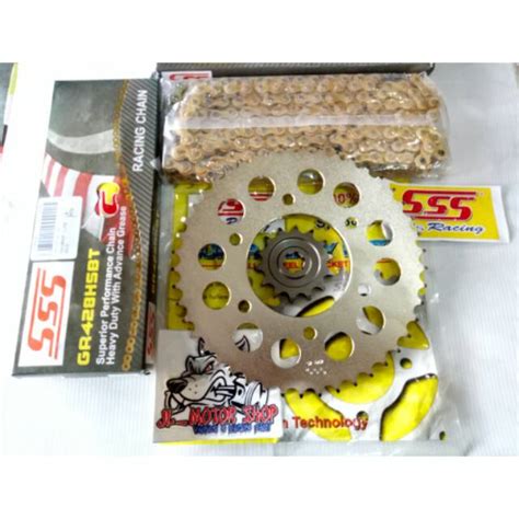 Jual Gearset Girset Gir Set Gear Set Sss 415 428 HSBT Semua Motor Shopee Indonesia