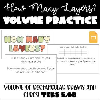 How Many Layers Are Needed Volume Practice Google Slides TEKS B