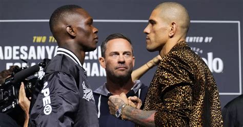 Israel Adesanya And Alex Pereira Share Heated First Face Off Ahead Of