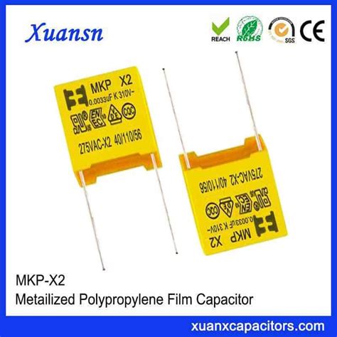 X2 Capacitor 275VAC 332K For Suppressing Electromagnetic Interference