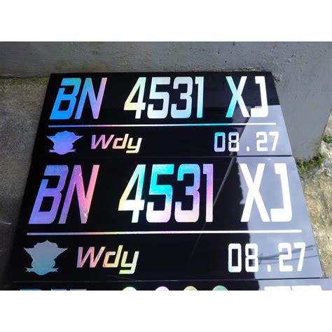 Jual Plat Nomor Akrilik Variasi Custom Baud Tanam Shopee Indonesia
