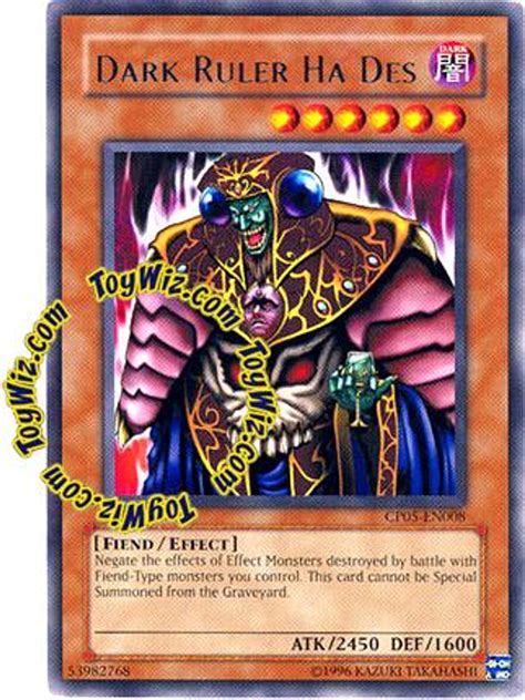 Yugioh Gx Champion Pack Game 5 Single Card Rare Dark Ruler Ha Des Cp05