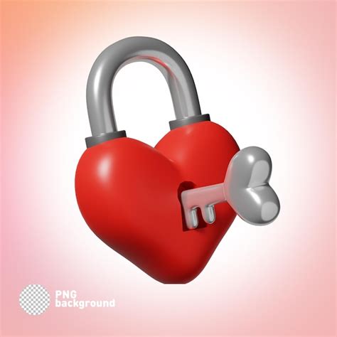 Psd representación 3d del concepto de ilustración de icono de candado