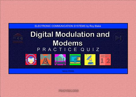 Blake Mcq In Digital Modulation And Modems Ace Your Board Exam With Pinoybix