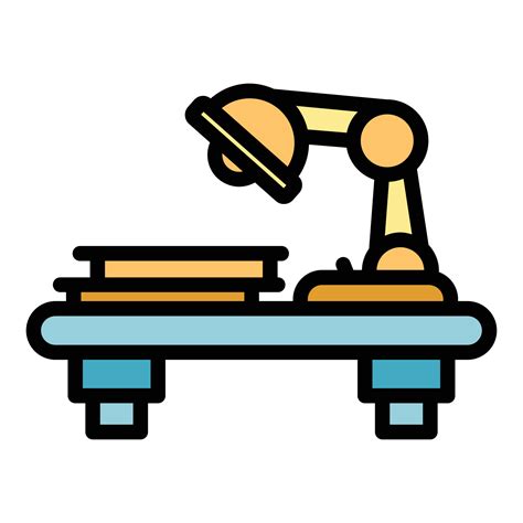 Ergonomic Table Icon Color Outline Vector 15204542 Vector Art At Vecteezy