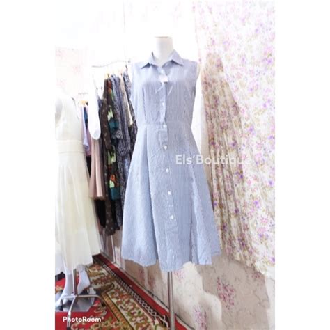 Jual Dress Garis Garis Shopee Indonesia