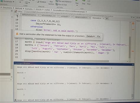 script och funktion programmering matlab pluggakuten