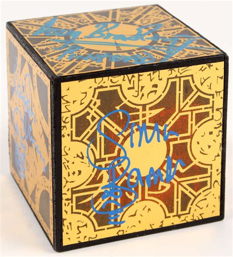 Hellraiser Puzzle Box Cube Prop Signed By 4 With Doug Bradley