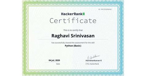 Hackerrank Python Productivequarantine Assessment Raghavi Srinivasan